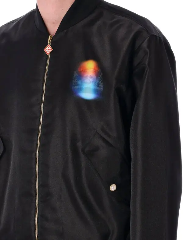 Casablanca Organza Gradient Bomber Jacket