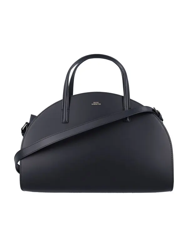 A.p.c. Demi Lune Leather Tote