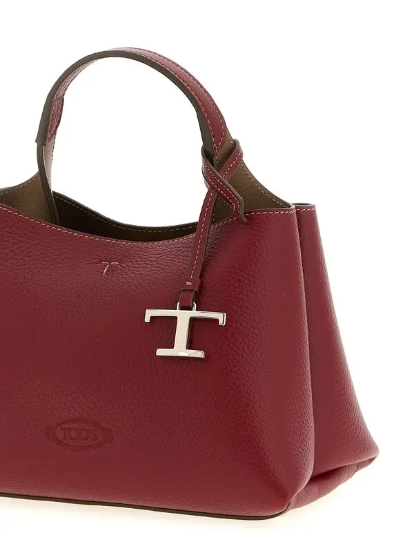 TOD'S Micro Leather Handbag - Red