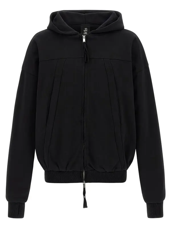 THOM KROM Hoodie With Metal Zip Closure