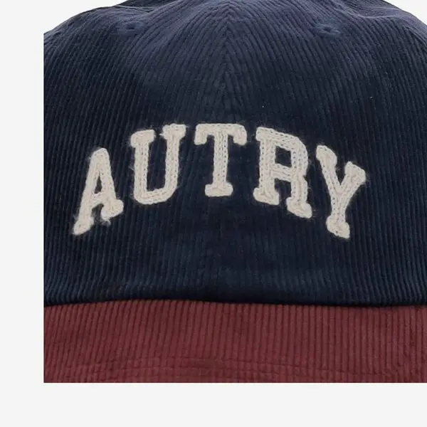 AUTRY Velvet Baseball Cap - Red
