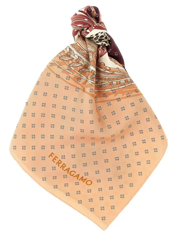 FERRAGAMO Madras' Print Scarf