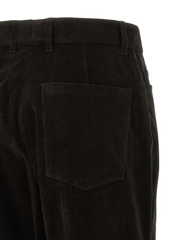 FERRAGAMO Velvet Flared Trousers - Brown