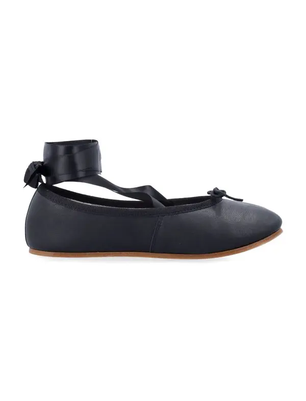 Repetto Ballerina Flats With Tie Fastening