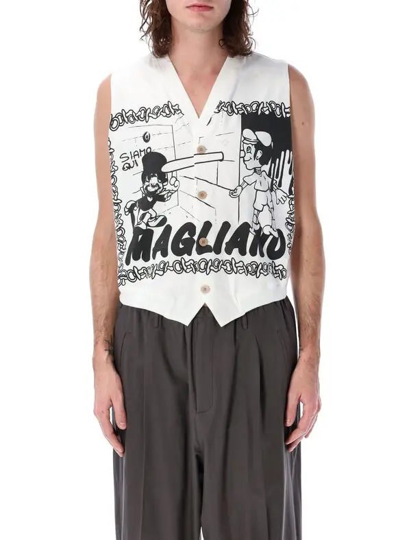 MAGLIANO Printed Sleeveless Top