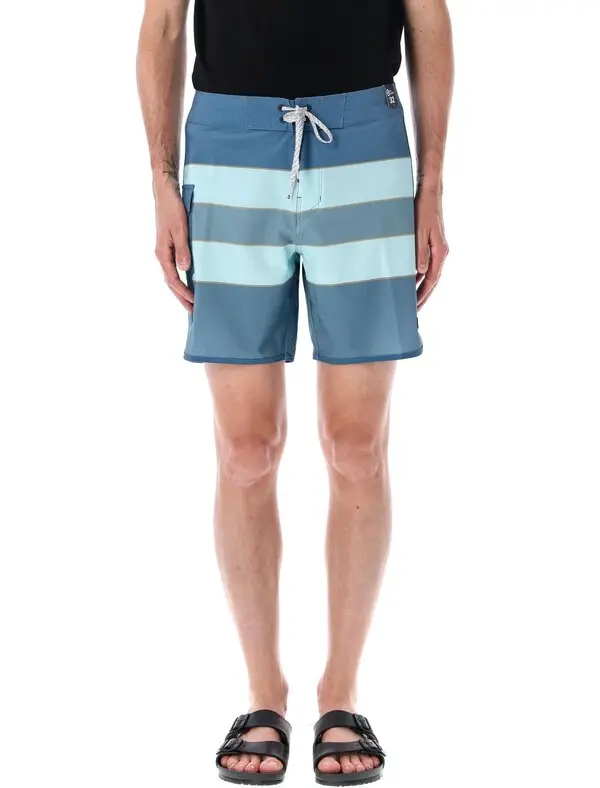 BILLABONG Striped Board Shorts - Dusty Blue