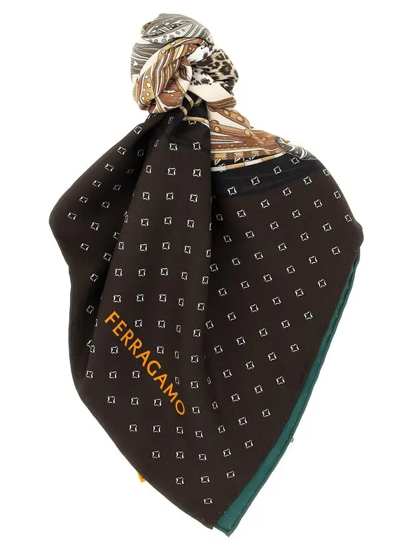 FERRAGAMO Madras' Print Scarf - Multicolor