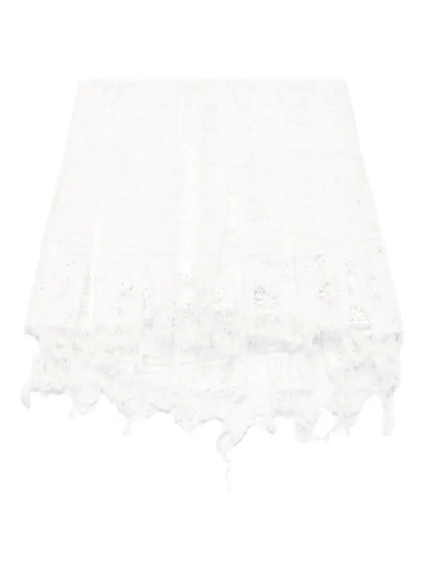 Loewe Cotton Mini Skirt - White