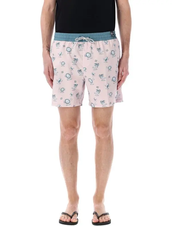 BILLABONG Printed Board Shorts - Light Pink