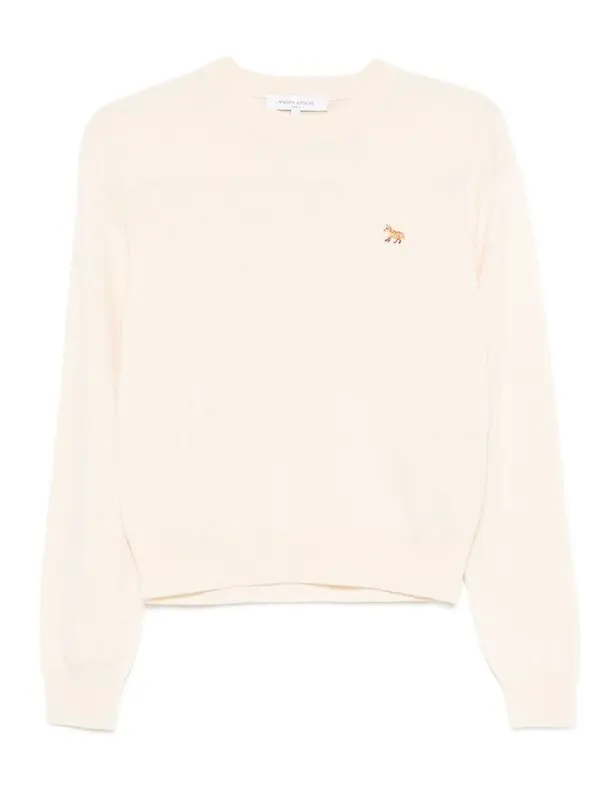 Maison Kitsuné Baby Fox Wool Jumper - Powder