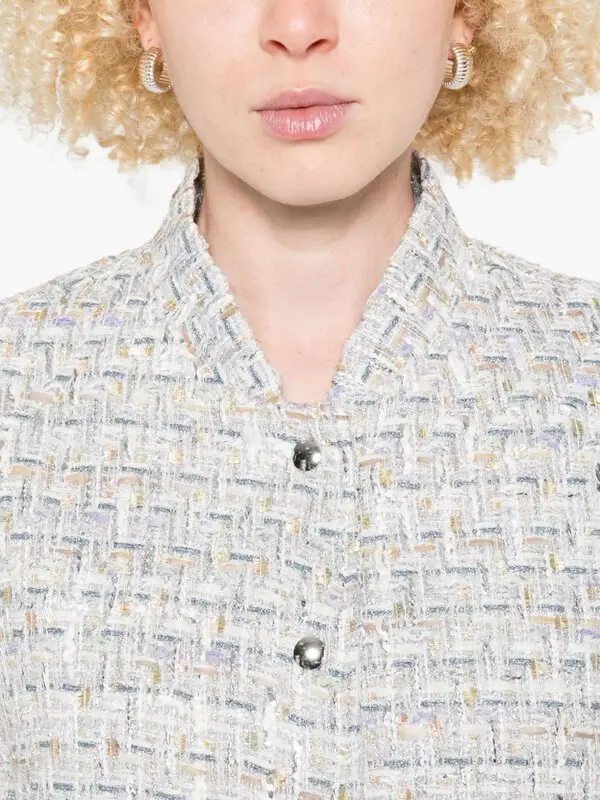 IRO PARIS Noemy Cotton Jacket - Silver