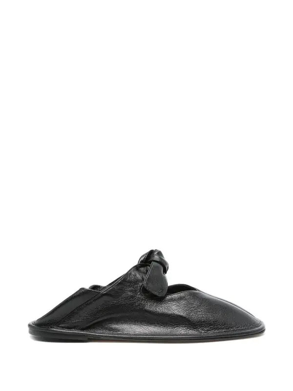 Hereu Llasada Leather Ballerinas - Black