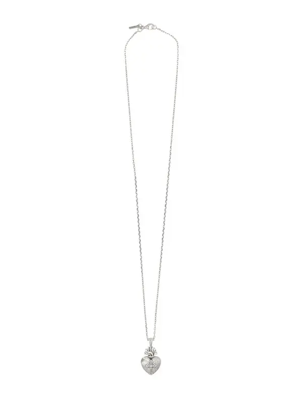 Emanuele Bicocchi Heart Pendant Necklace - Silver