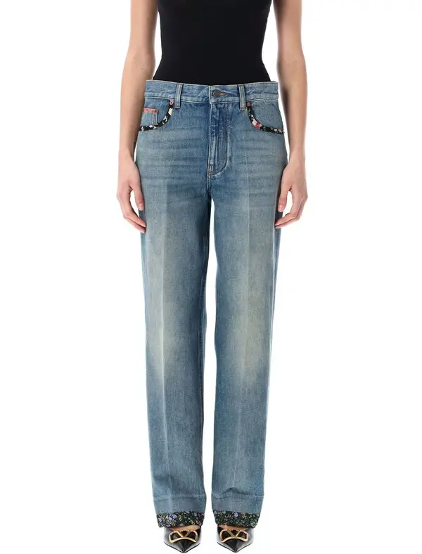 Valentino Garavani Straight Leg Jeans