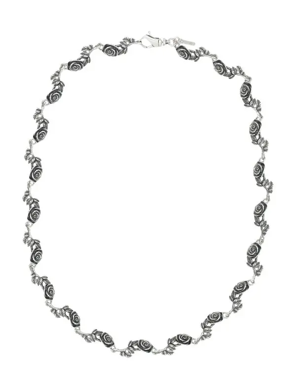 Emanuele Bicocchi Rose Necklace - Silver