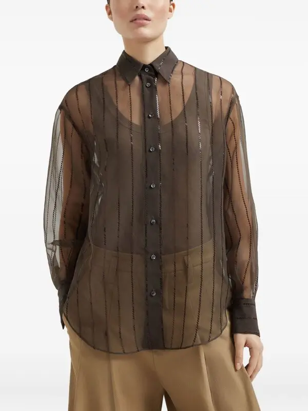 Brunello Cucinelli Silk Button-down Shirt