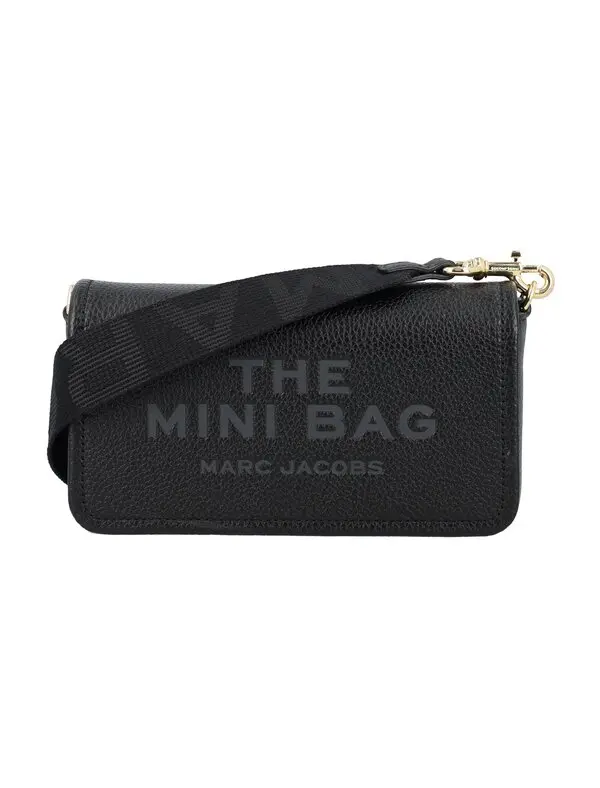 Marc Jacobs Full Grain Leather Mini Bag - Black