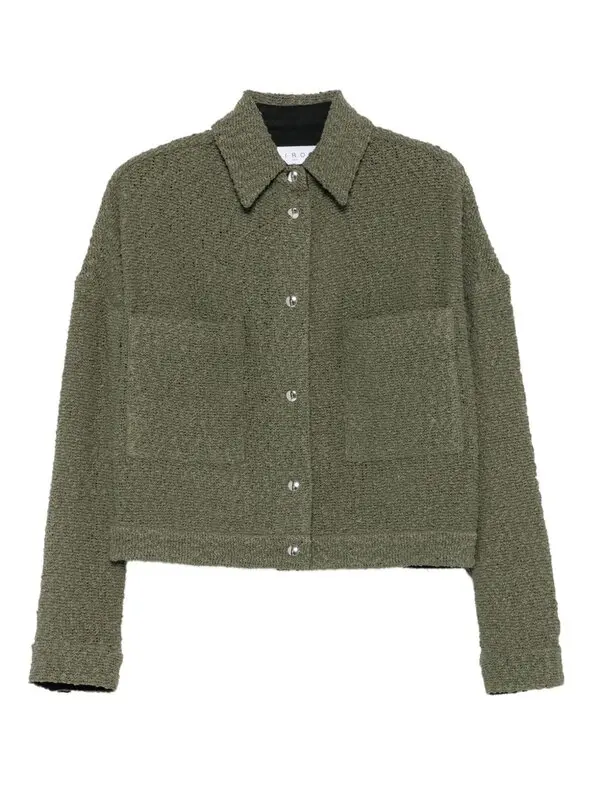 IRO PARIS Pabli Cotton Jacket - Green