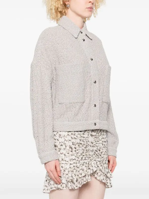 IRO PARIS Pabli Cotton Jacket - Light Grey