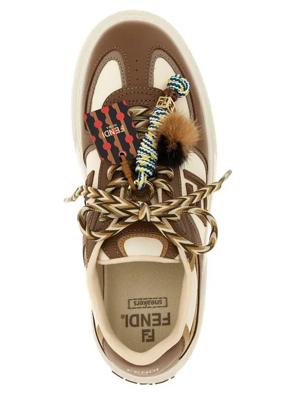 Fendi Match' Leather Sneakers