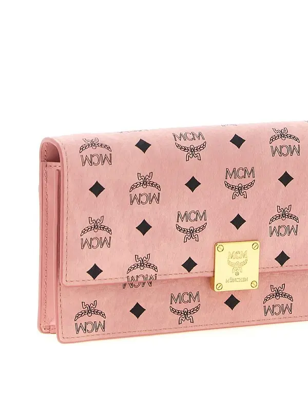 Mcm Aren' Wallet On Chain - Pink