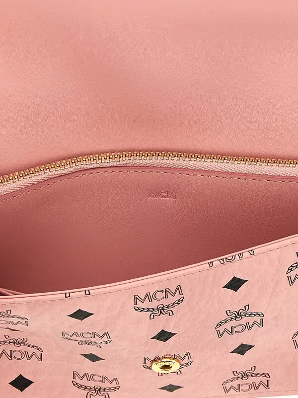 Mcm Aren' Wallet On Chain - Pink