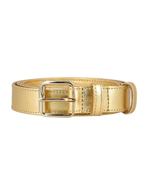 Comme Des Garçons Adjustable Leather Belt - Golden