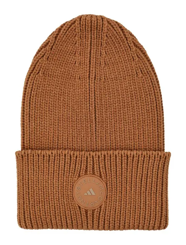 Adidas By Stella McCartney Rib-knit Beanie - Wild Brown