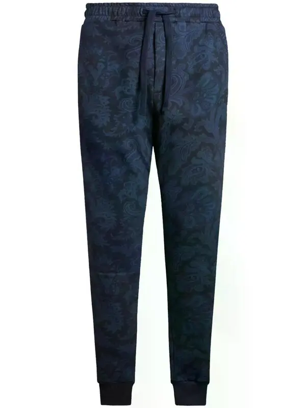 Etro Cotton Track Pants - Blue