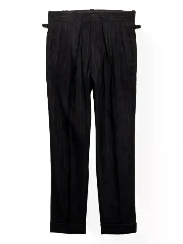 Prada Pinstripe Pleated Trousers