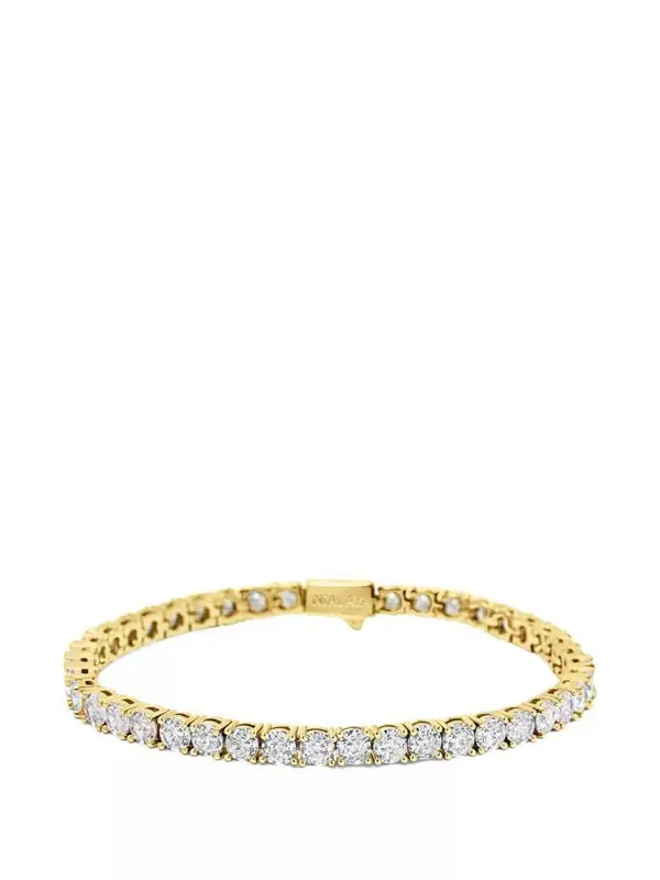 NIALAYA JEWELRY Tone Tennis Bracelet With Zirconia Embellishments - Gold