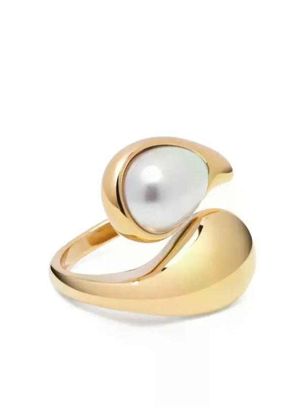 NIALAYA JEWELRY Pearl-embellished Ring - Gold