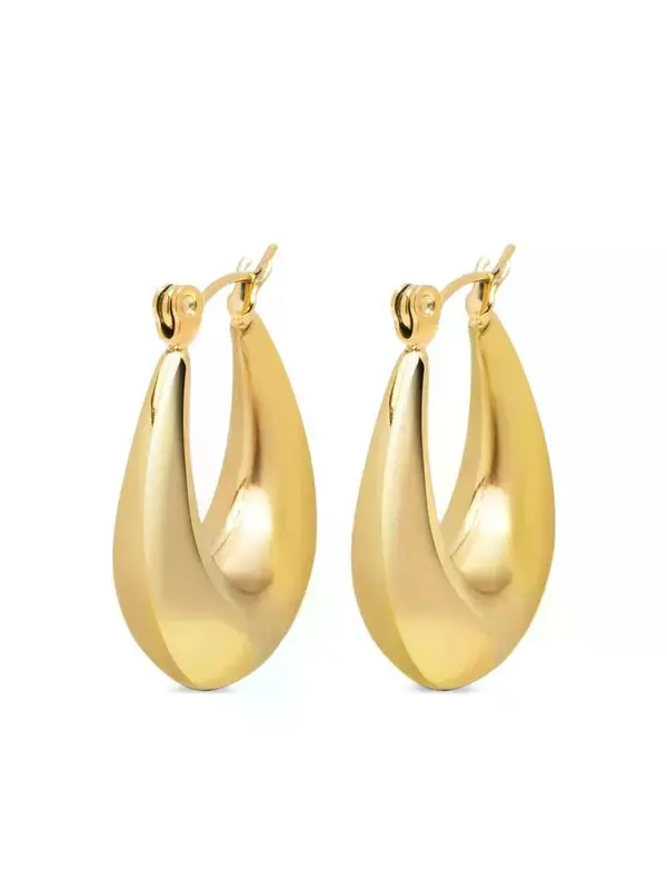 NIALAYA JEWELRY Clasp Hoop Earrings - Gold