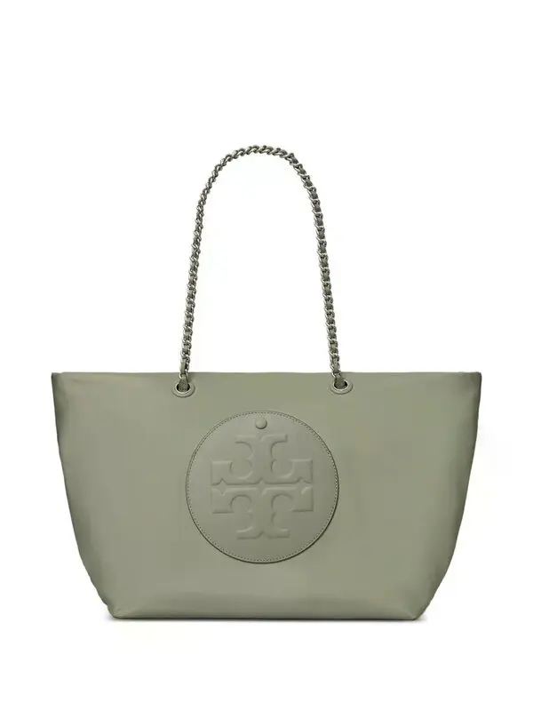 Tory Burch Chain-strap Logo-plaque Tote Bag - Green