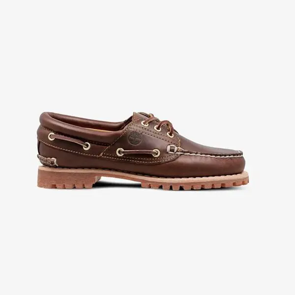 Timberland heritage noreen boat shoes in brown full grain leather