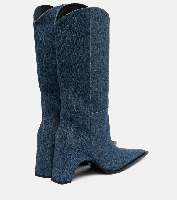 Coperni Bridge Denim Cowboy Boots