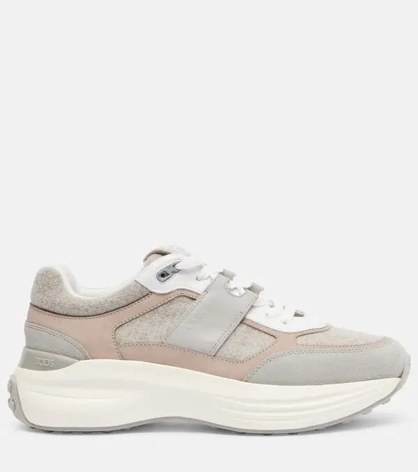TOD'S Leather-trimmed Sneakers