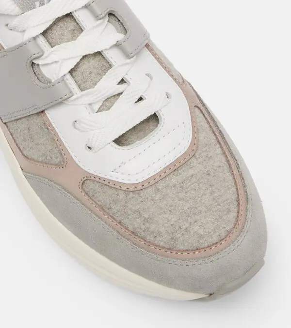 TOD'S Leather-trimmed Sneakers