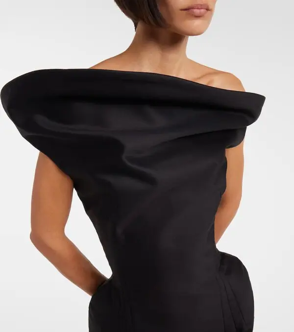 Magda Butrym Asymmetric Corset Cotton Dress