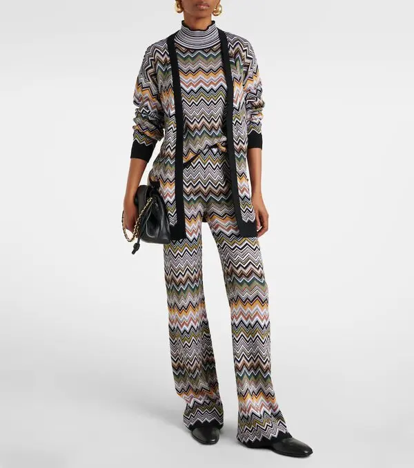 Missoni Zigzag High-rise Flared Pants