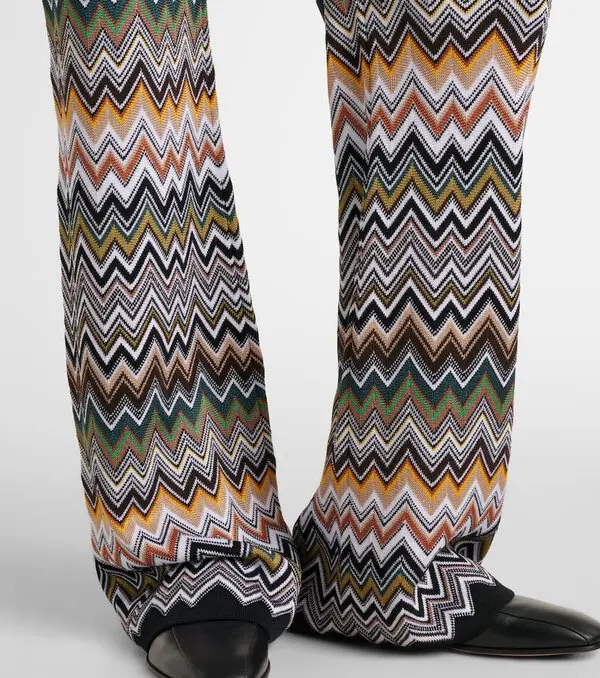 Missoni Zigzag High-rise Flared Pants