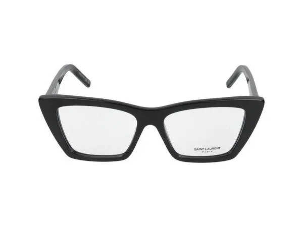 Saint Laurent Optical Eyeglasses - Black Black Transparent