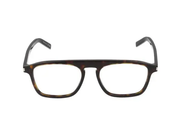 Saint Laurent Havana Acetate Eyeglasses - Havana Havana Transpa