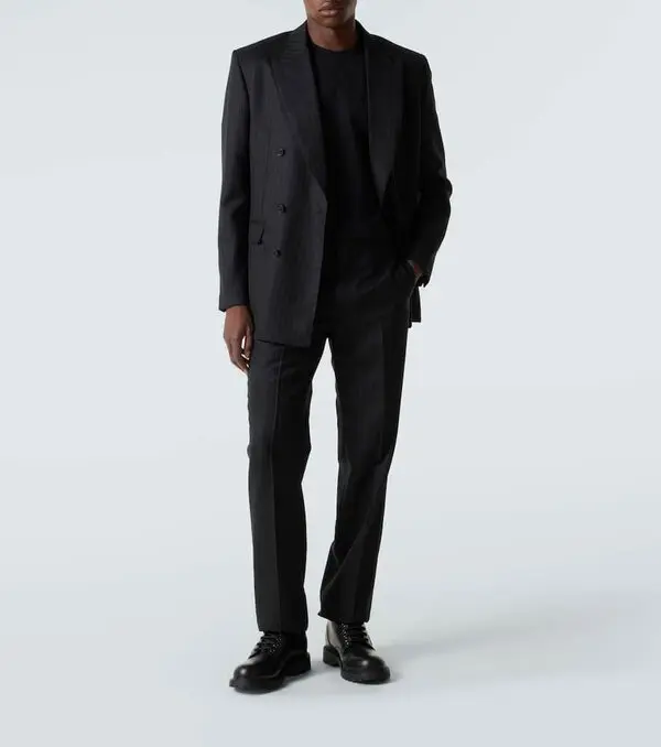 Givenchy Pinstripe Wool Straight Pants