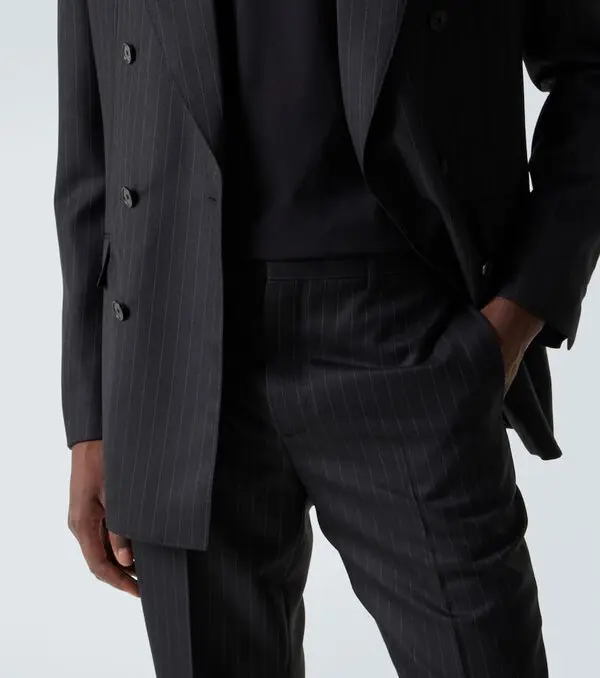 Givenchy Pinstripe Wool Straight Pants