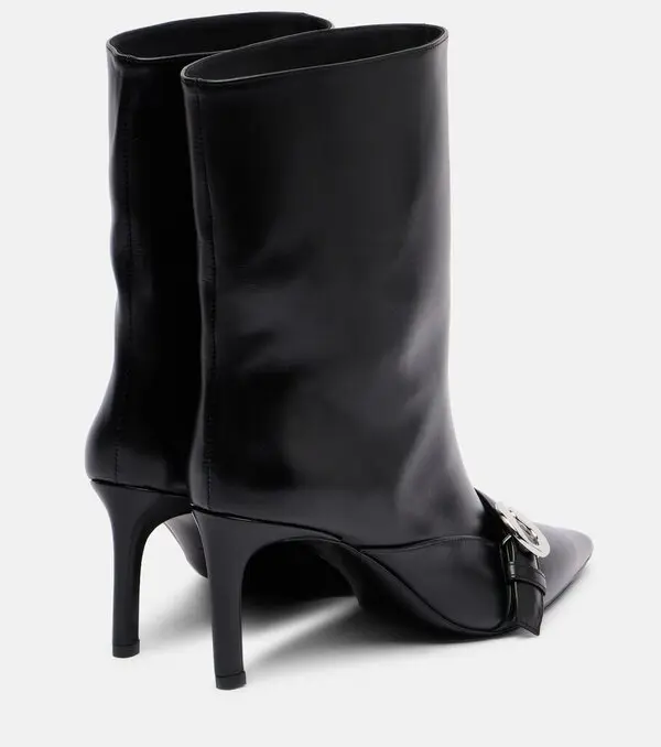 Coperni Logo Leather Ankle Boots