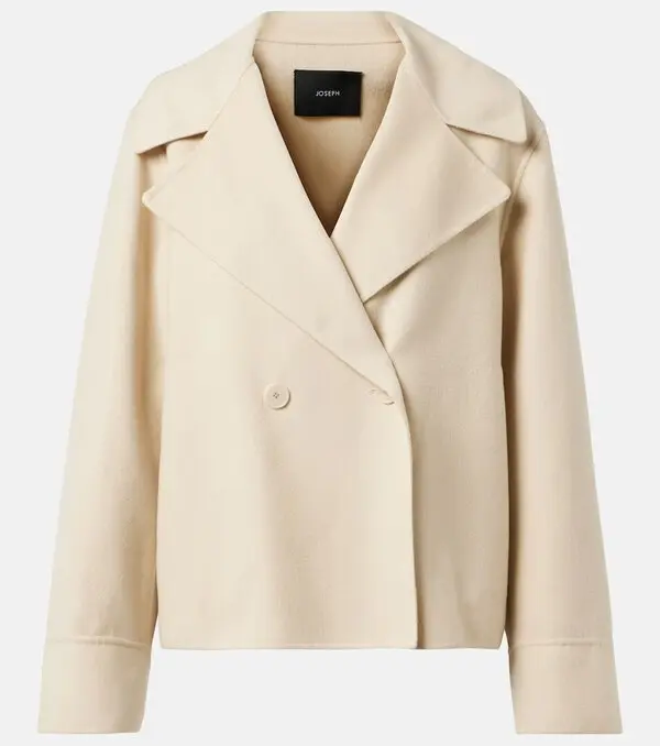 JOSEPH Rollet Wool And Silk Coat - Beige