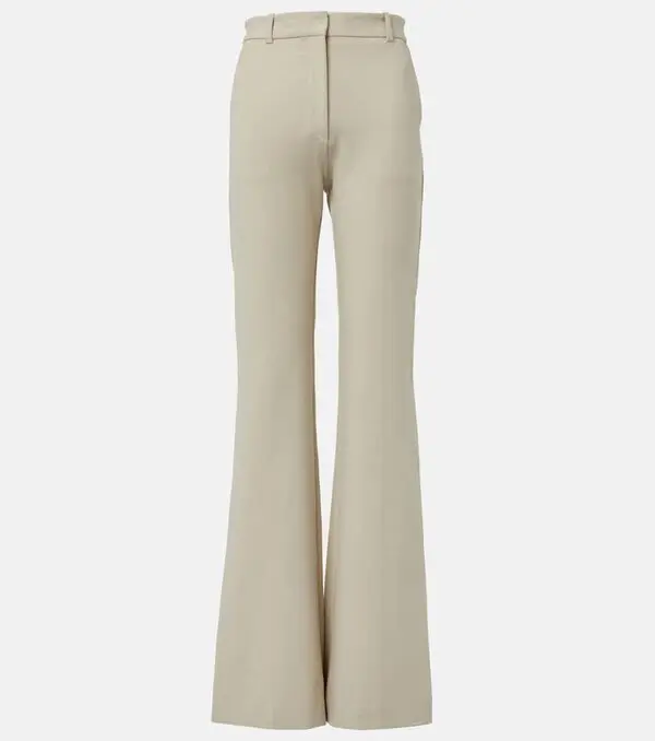 JOSEPH Tafira Cotton-blend Flared Pants