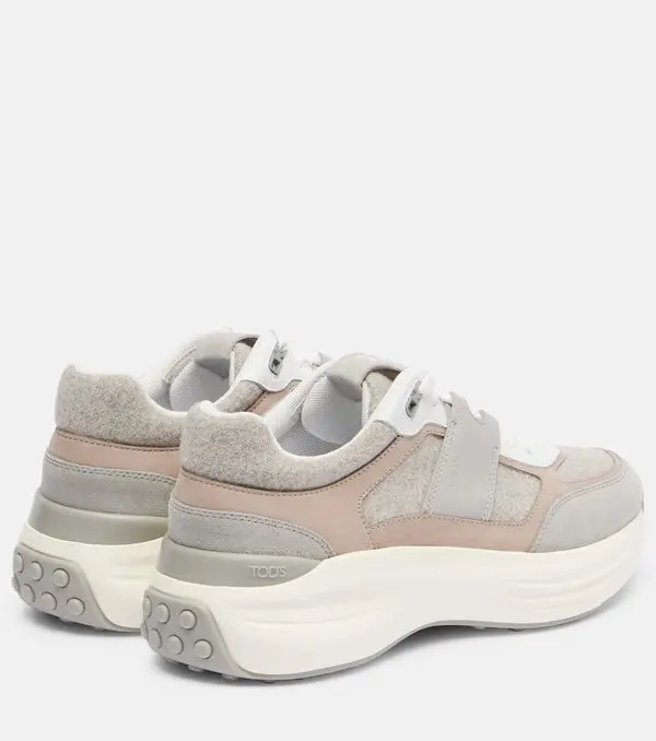 TOD'S Leather-trimmed Sneakers