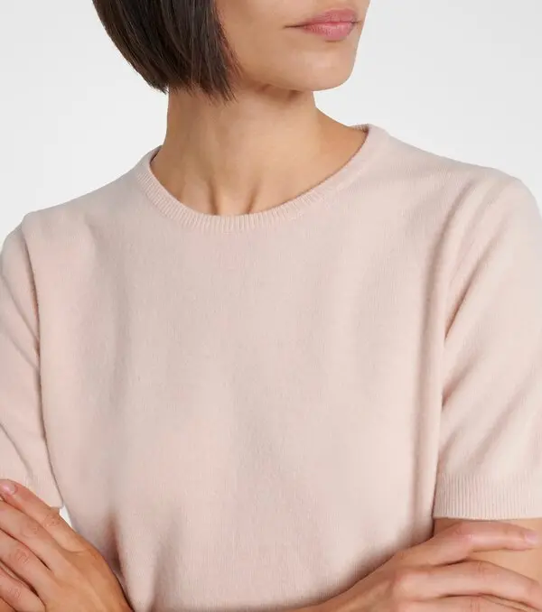 MAISON MARGIELA Knitted Virgin Wool T-shirt - Pink